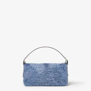 Fendi Baguette® 26424 Light Indigo Swakara Fur Bag